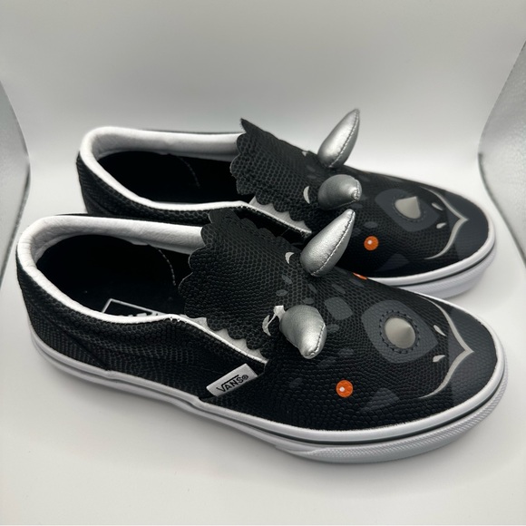 Vans | Shoes | Vans Kids Boys Black Triceratops Dinosaur Slipon Shoes ...